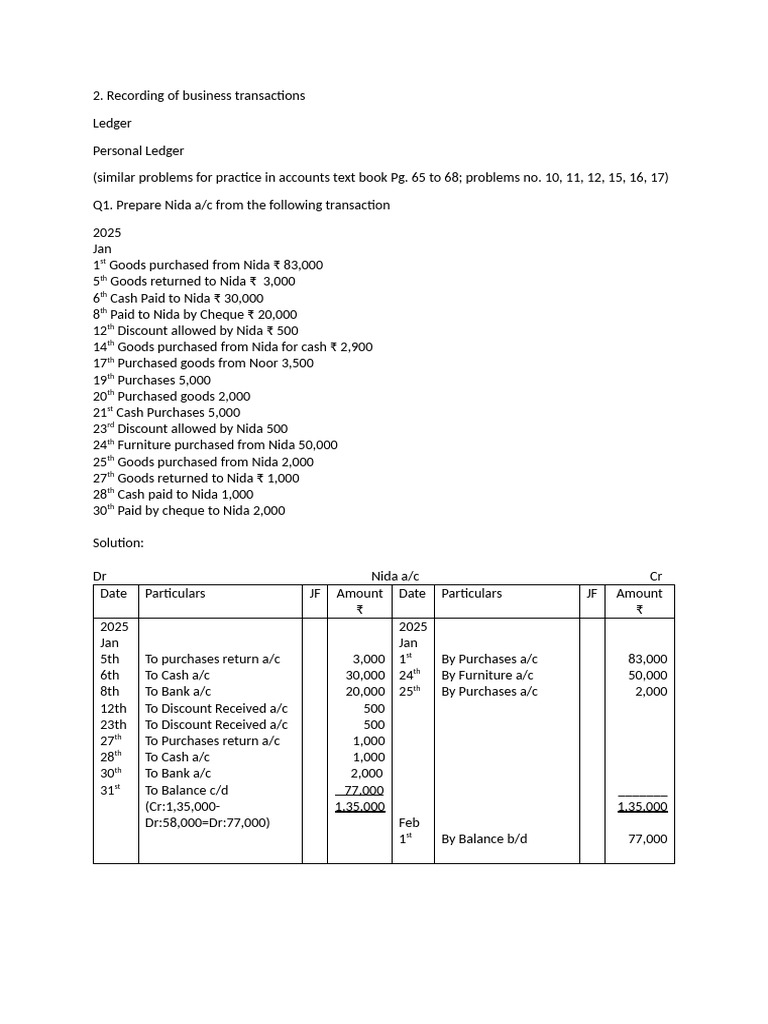Ledger-1 | PDF | Money
