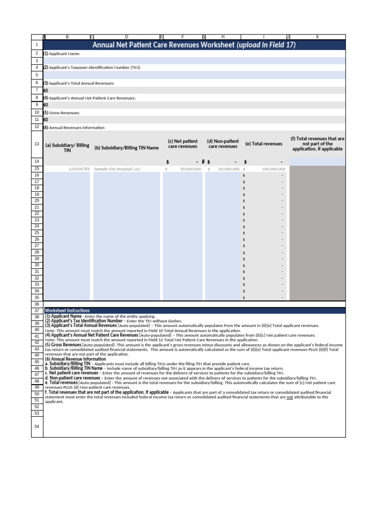 annual-revenues-worksheet (1) | PDF | Revenue | Taxes