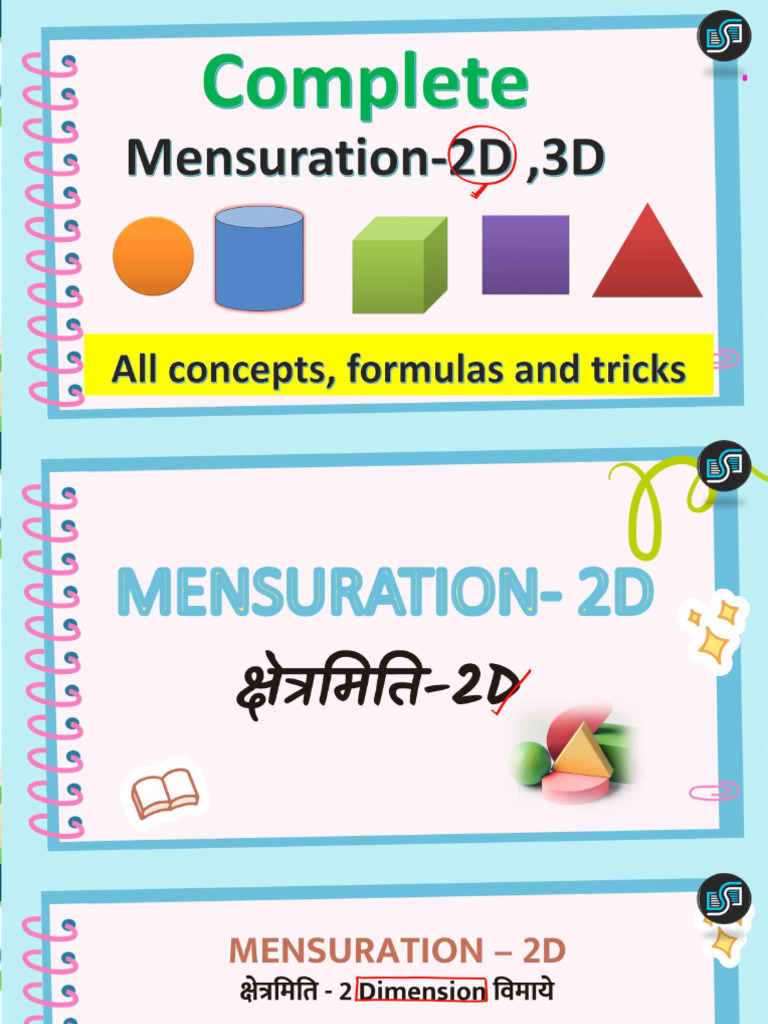 2D Mensuration Slides | PDF