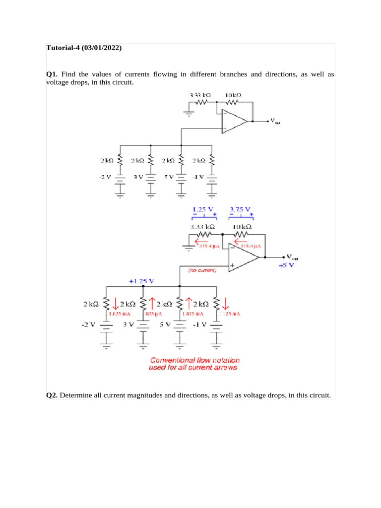 Circuit Analysis: Current & Voltage Tutorial | PDF