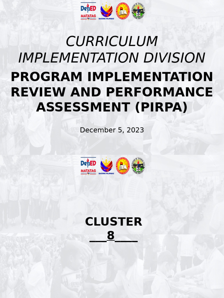 PIRPA Cluster 8 for Dec. 5 Enhanced Template 4 | PDF | Teachers | Literacy