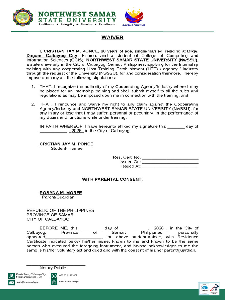 Waiver | PDF | Justice | Crime & Violence