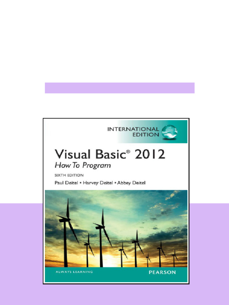 Visual Basic 2012 How To Program Deitel Pauldeitel Harveydeitel newest ...