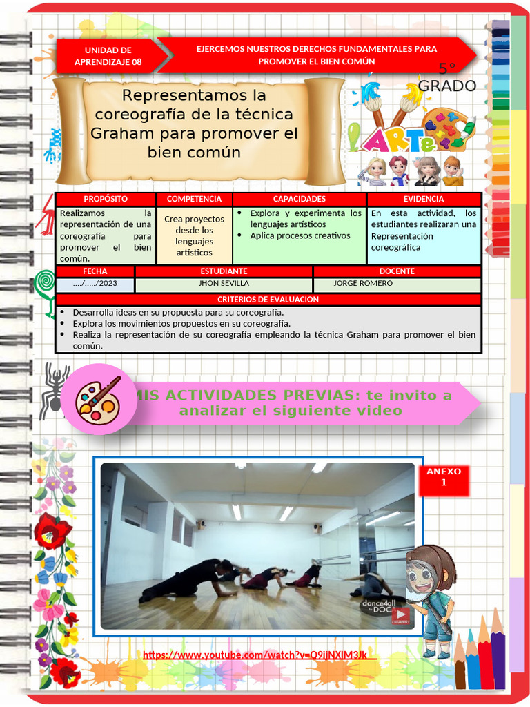 5° ACT 05-AYC-U8, Jhon Sevilla | PDF | Bailes | Las emociones