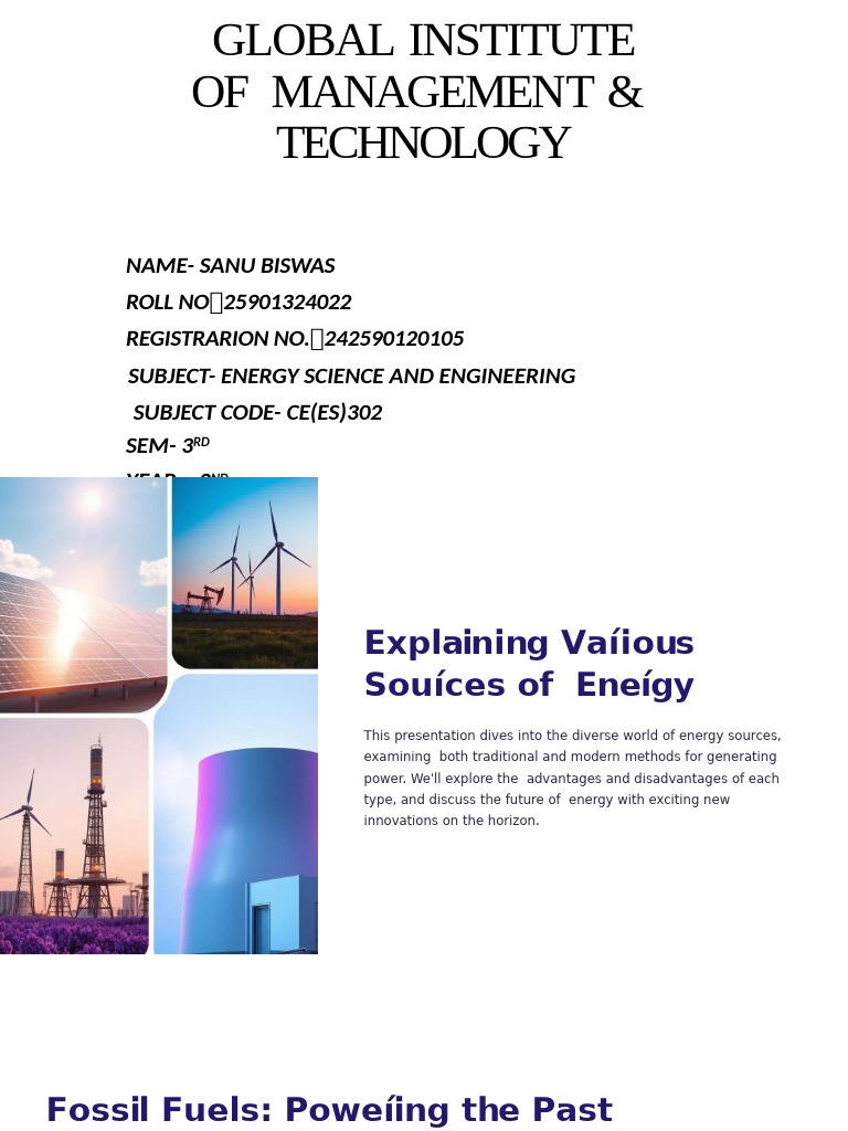 SANU ENERGY SCIENCE AND ENGINEERING | PDF