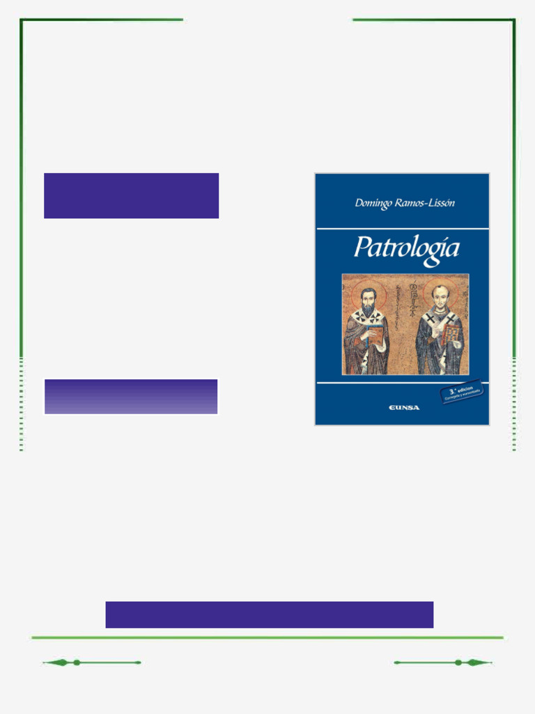 Patrologi a 3rd Edition Domingo Ramos Lisso N ebook digital edition ...