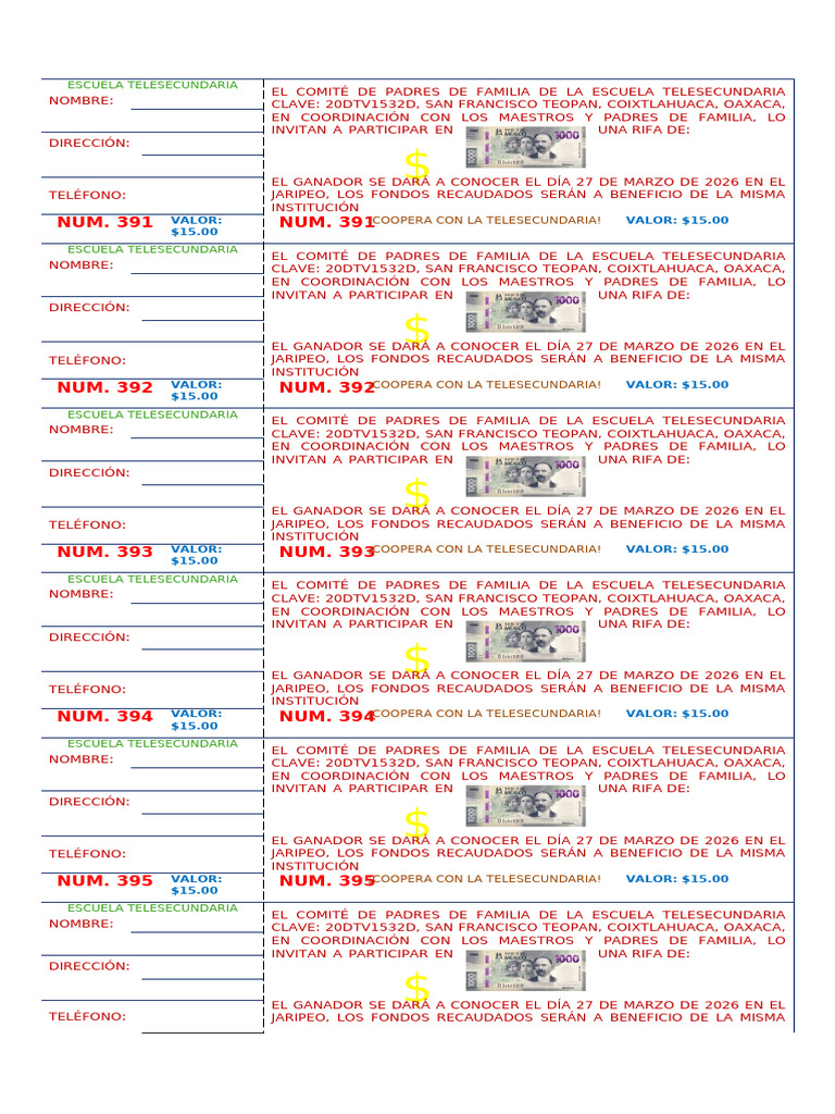 boletos 27 de marzo 2026 parte 2 | PDF