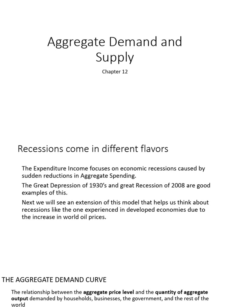Understanding Aggregate Demand and Supply | PDF | Long Run And Short ...