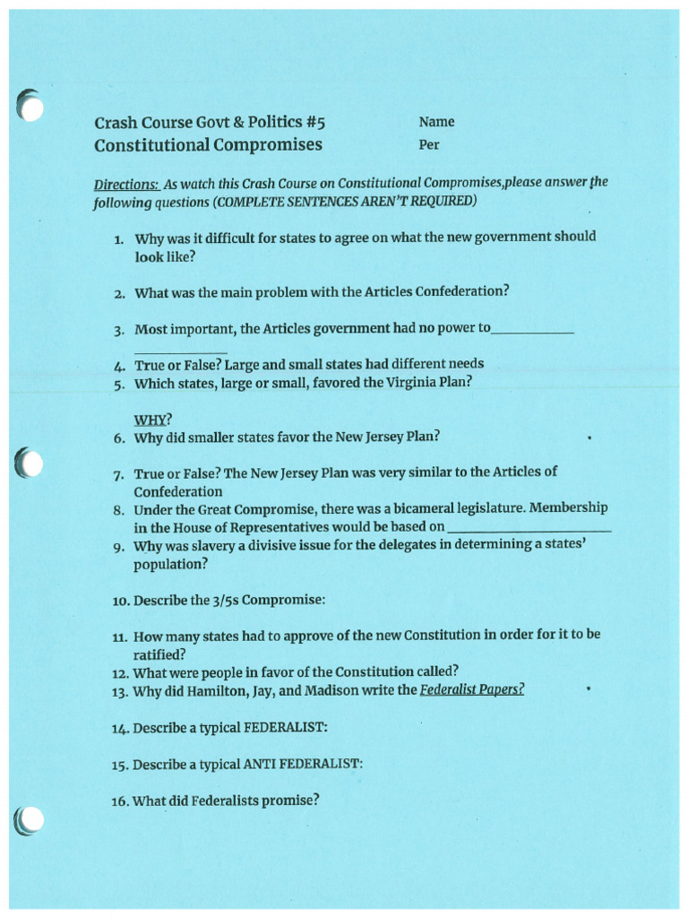 C.C. - Constitutional Compromises | PDF