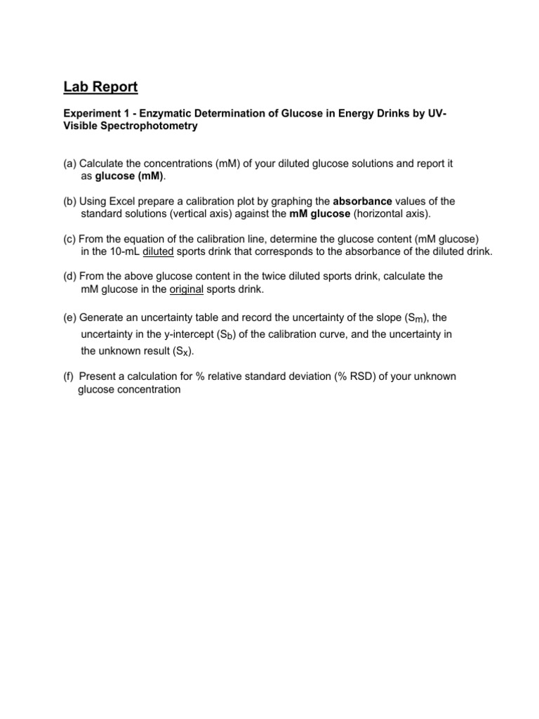 Ex-1 Lab Report Instructions | PDF