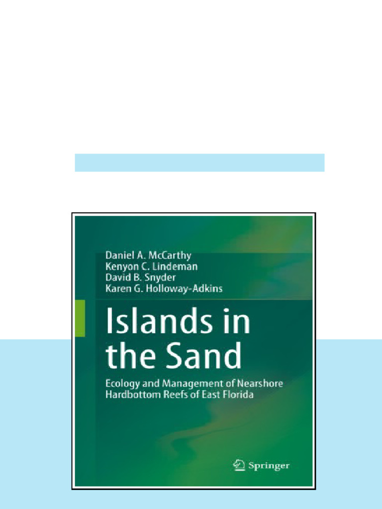 Islands In The Sand Ecology And Management Of Nearshore Hardbottom ...
