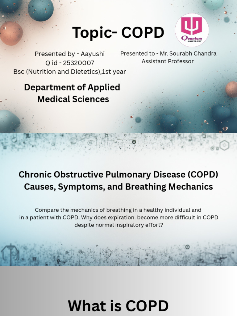 Topic - COPD - 20251126 - 101754 - 0000 | PDF | Chronic Obstructive ...