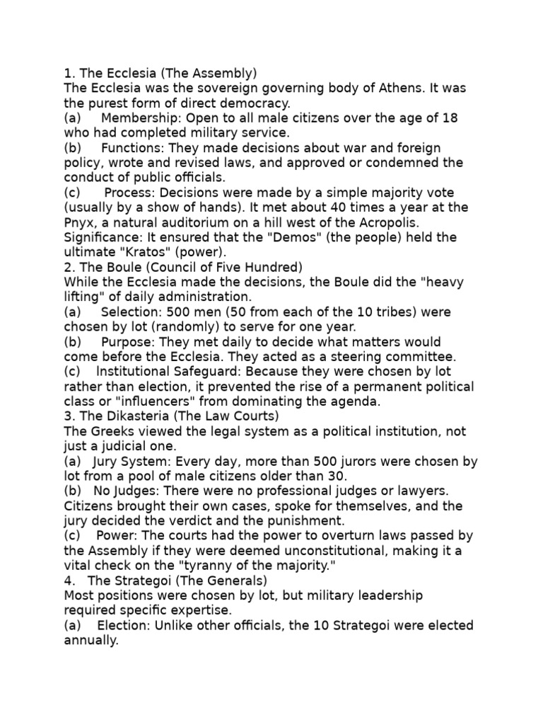 Athenian and Spartan Political Systems | PDF | Sparta | Government