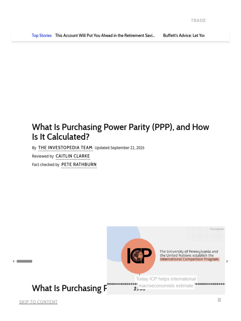 What Is Purchasing Power Parity (PPP), and How Is It Calculated_ | PDF ...