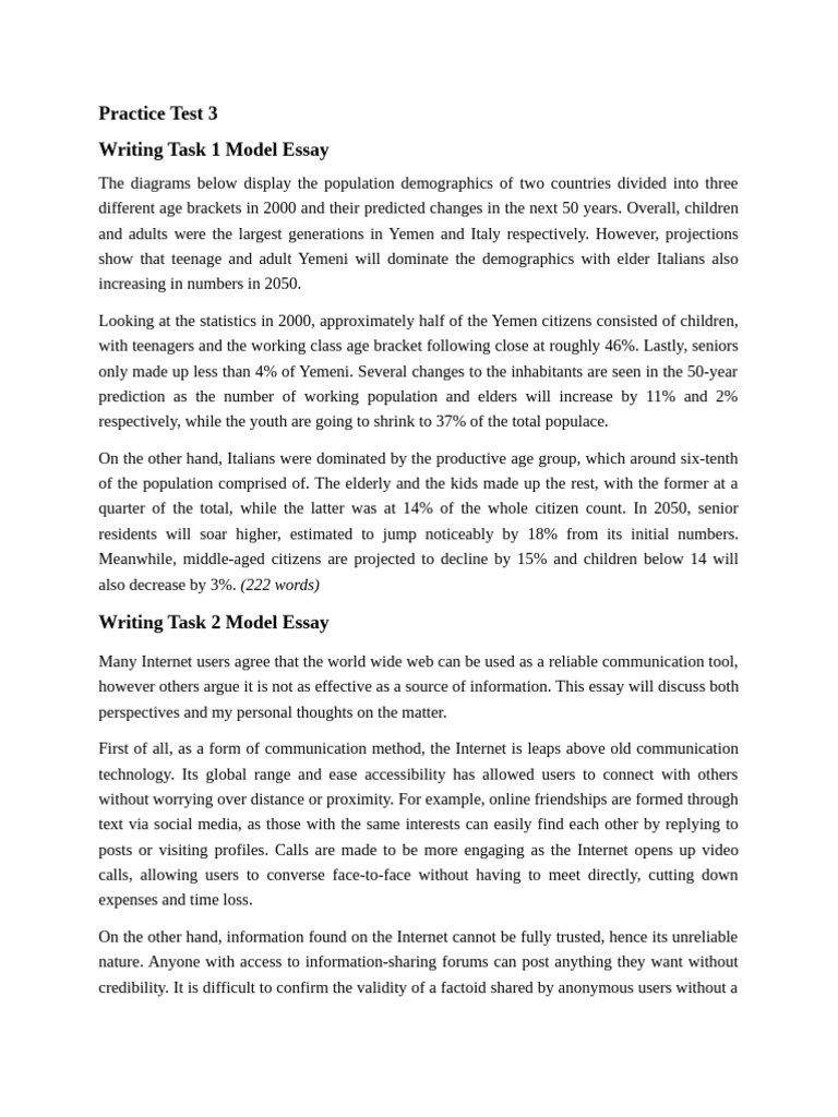 Practice Test 3 | PDF | Internet Forum | Human Communication