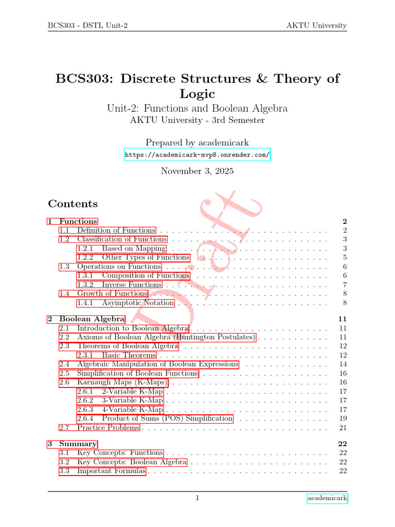 Dstl Unit-2 Notes | PDF | Function (Mathematics) | Mathematics