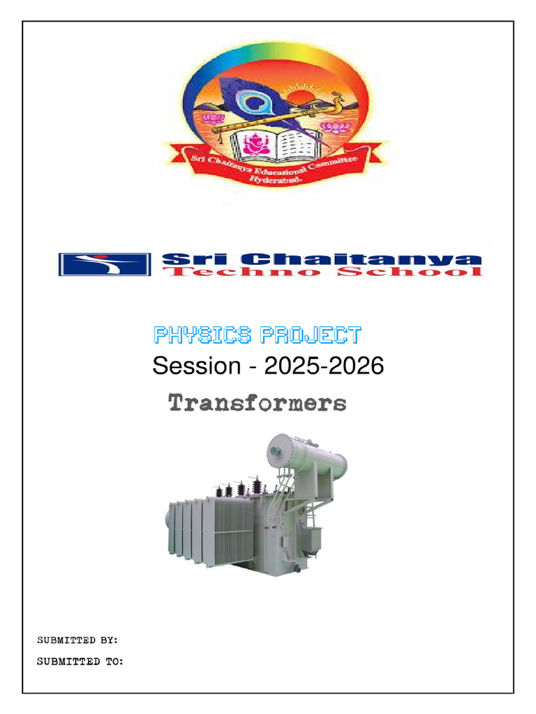 Physics Project on Transformer Analysis | PDF | Transformer | Inductor