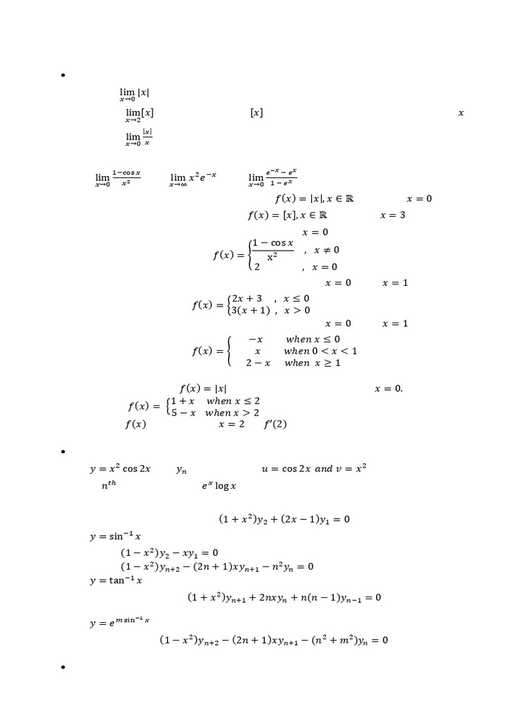 Question_Set_Differential calculus and vector algebra | PDF | Mathematical Objects ...