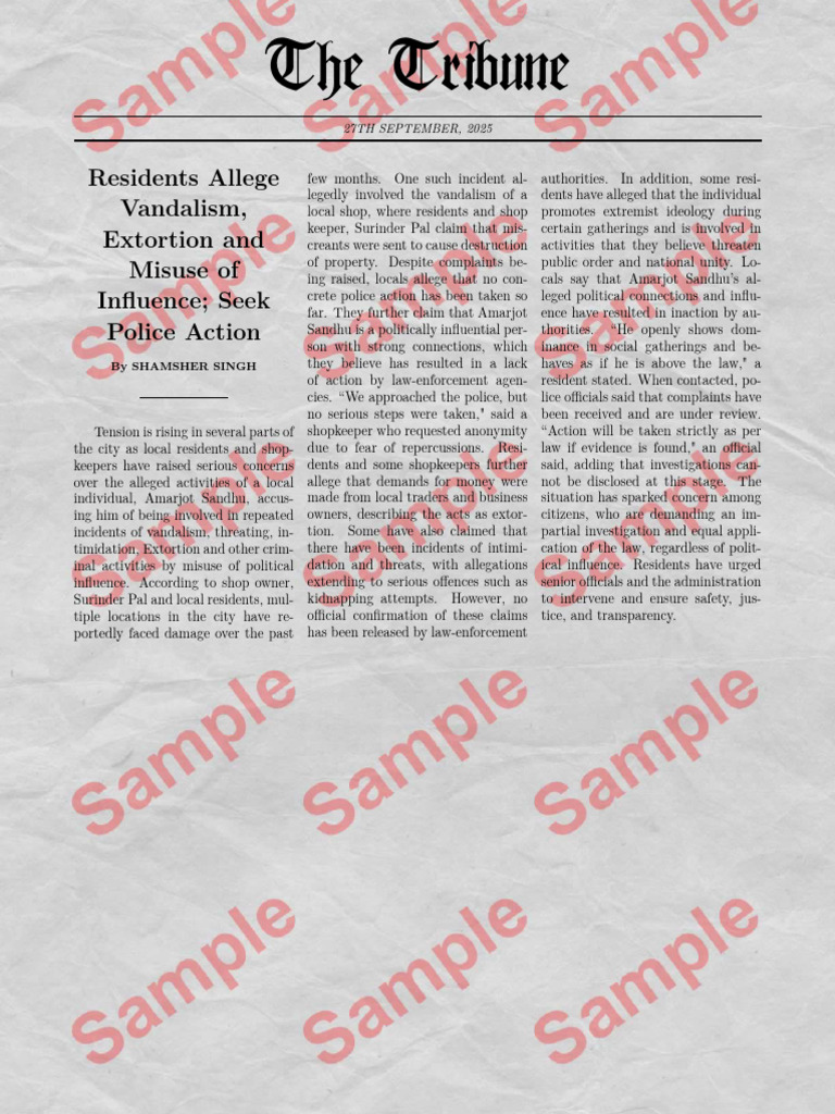 newspaper | PDF | Misconduct | Violence