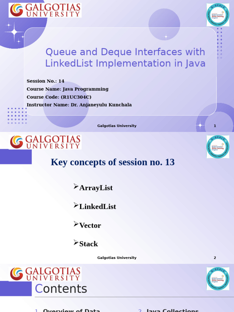 Lecture-14-Queue and Deque Interfaces With LinkedList Implementation in ...