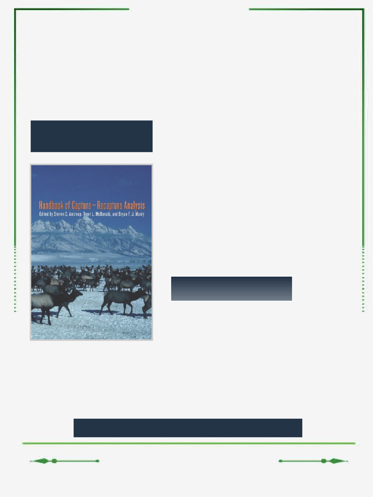 Handbook of Capture Recapture Analysis Steven C. Amstrup (Editor) ebook ...