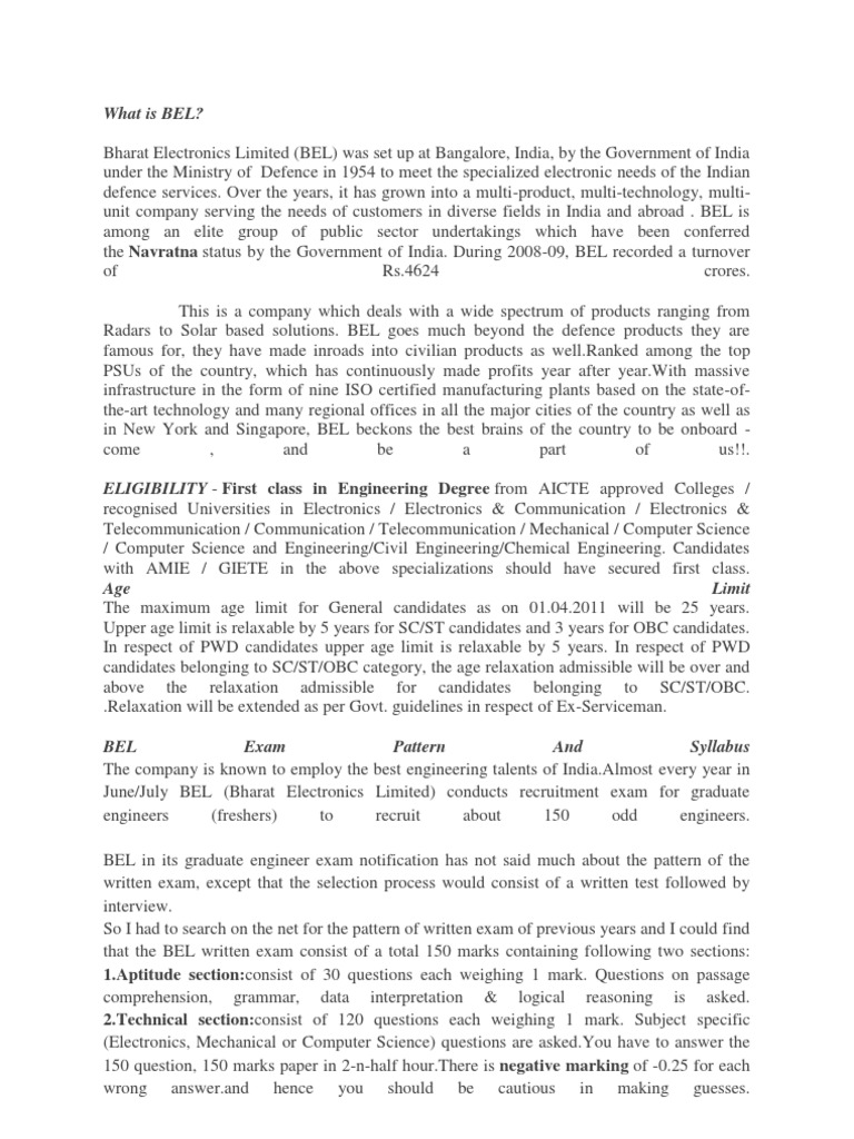 What Is BEL? | PDF | Integral | Numerical Analysis