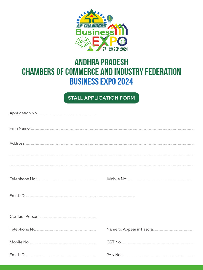APC Business Expo 2024 Stall Application Form (2) | PDF