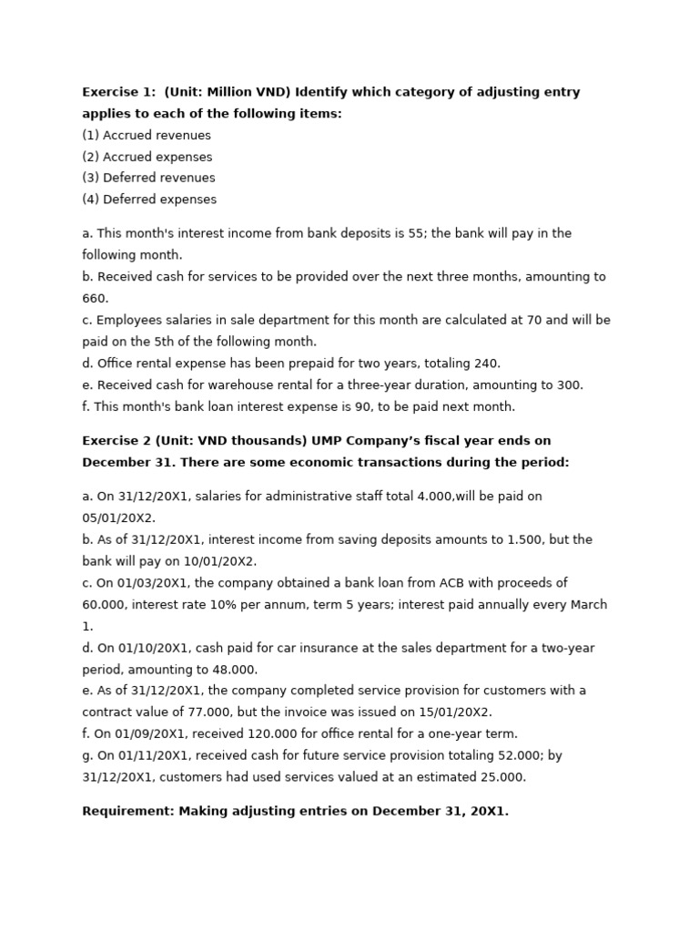 Exercises Chapter 4 | PDF