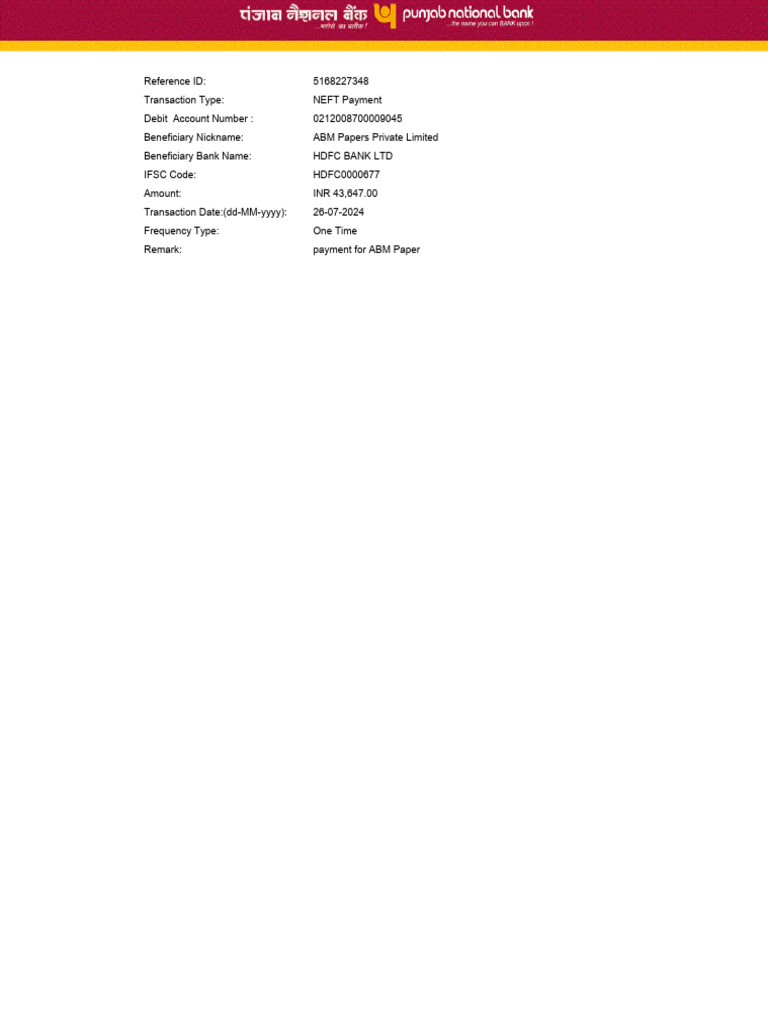 Payment For ABM Paper | PDF