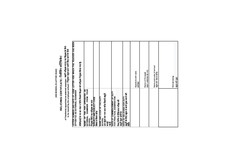 Relieving Certificate | PDF