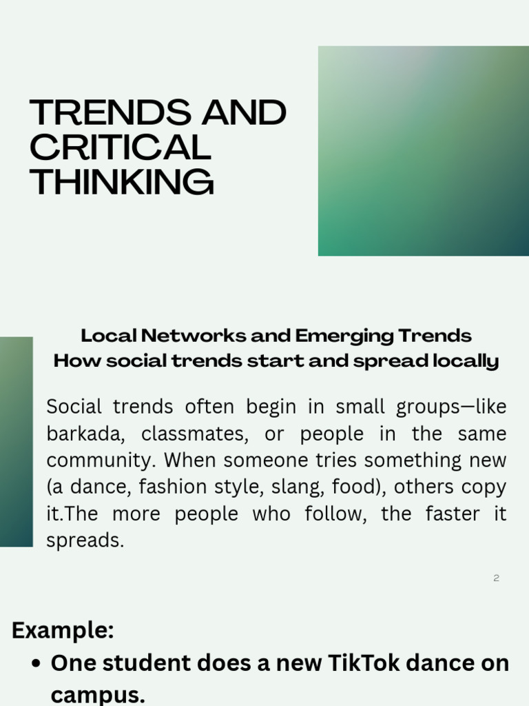 Trends Critical Thinking Report - 20260105 - 132700 - 0000 | PDF ...