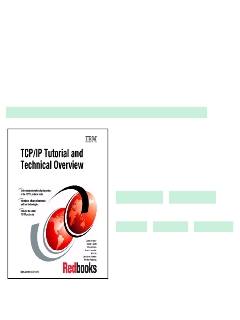 (Ebook) TCP IP Tutorial and Technical Overview, 8th Edition by Lydia ...