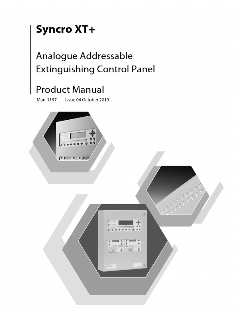 Syncro XT+ Control Panel Manual | PDF | Power Supply | Fuse (Electrical)