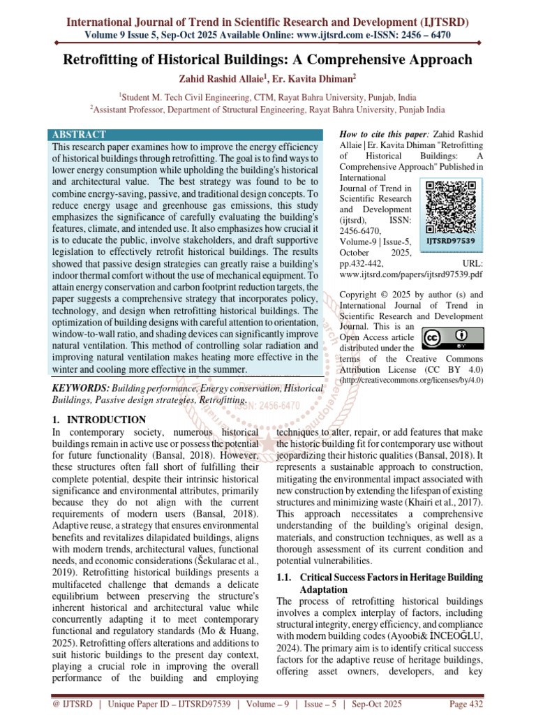 Retrofitting Historical Buildings for Efficiency | PDF | Energy ...