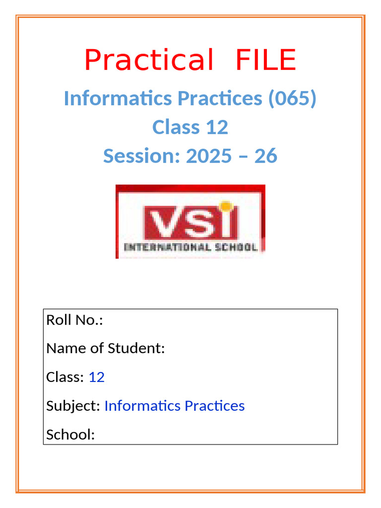 Class 12 First Page | PDF