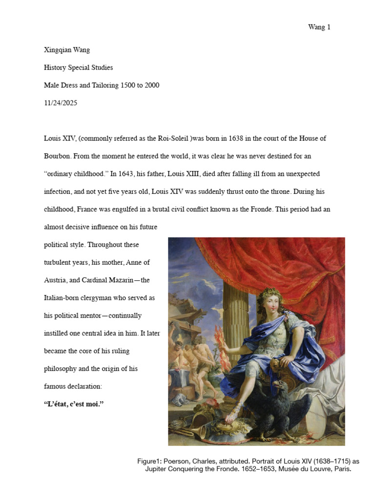 Louis XIV: Fashion and Power in Portraits | PDF | Louvre
