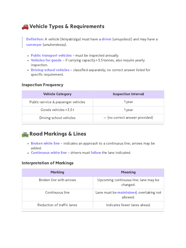 Vehicle Regulations Overview | PDF | Traffic | Traffic Light