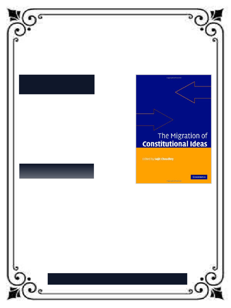 Migration constitutional ideas 1st Edition Sujit Choudhry ebook ...