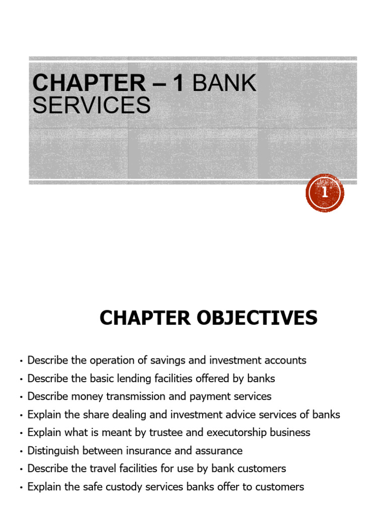 Understanding Bank Services and Accounts | PDF | Transaction Account ...