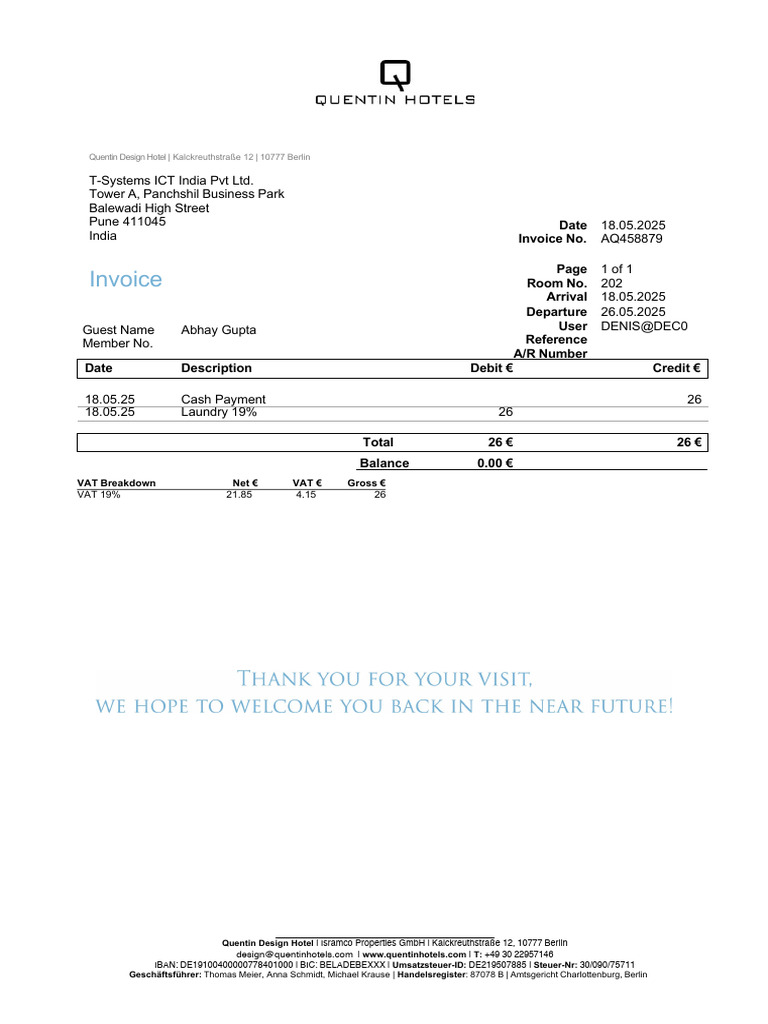 Abhay Laundry Bill 1 | PDF | Financial Services | Money