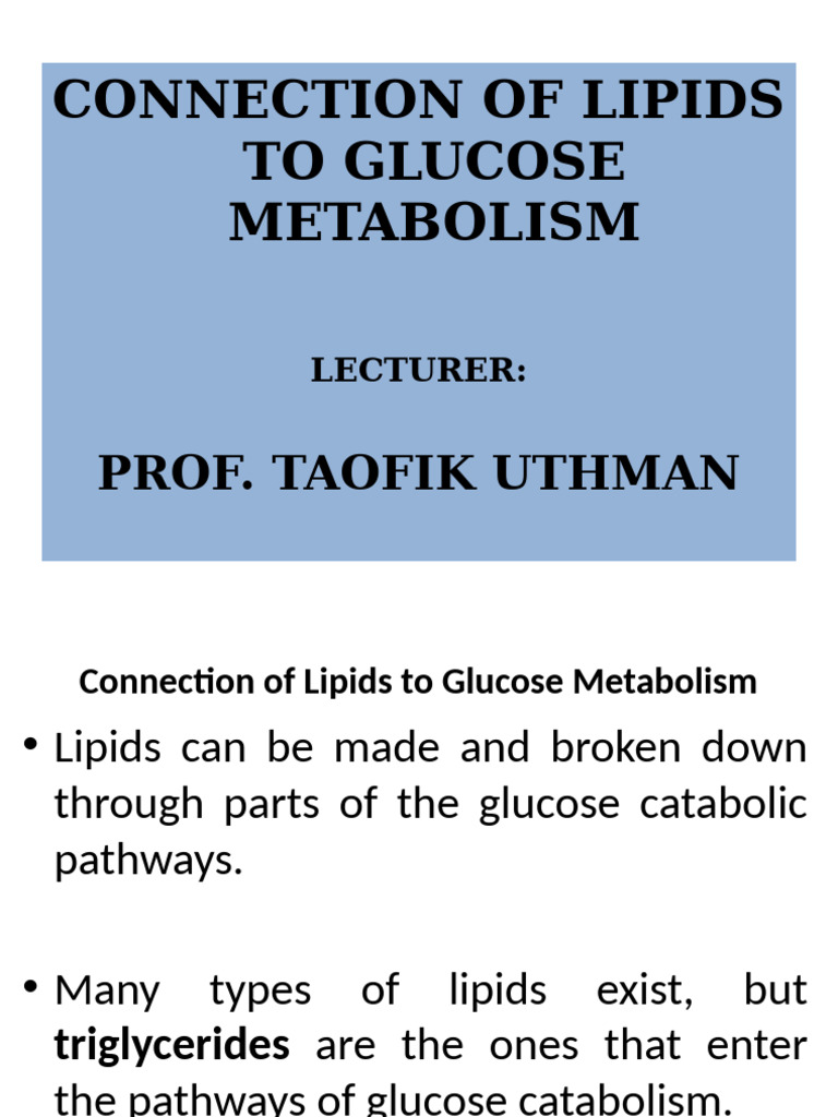 Metab Reg Week 8 | PDF