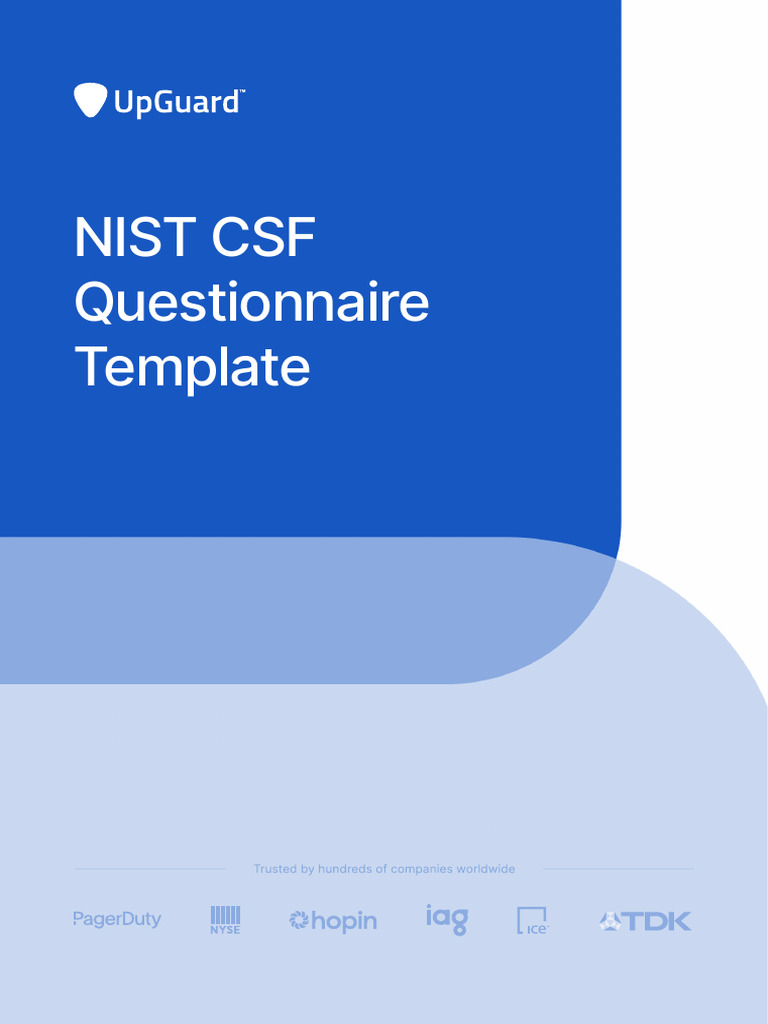 NIST CSF Questionnaire Template Guide | PDF | Security | Computer Security