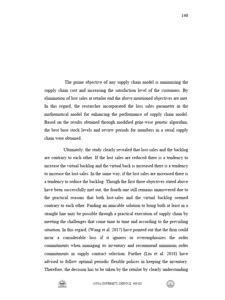 16_conclusion | PDF | Supply Chain | Inventory