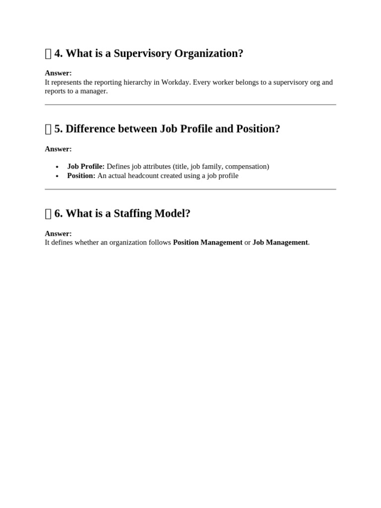Understanding Supervisory Organizations and Staffing Models | PDF