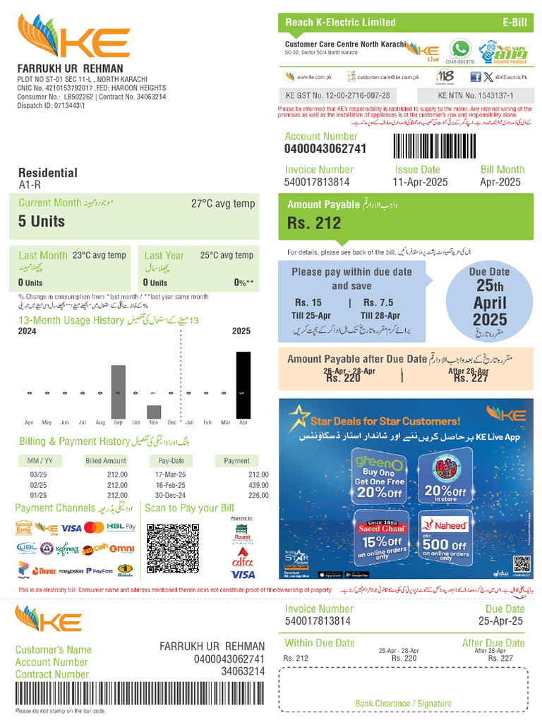 400043062741_Apr-25 | PDF | Fee | Government Finances