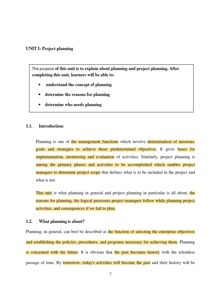 Project Planning Essentials Explained | PDF | Planning | Project Management