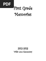 My Favorite Preschool Memory | PDF