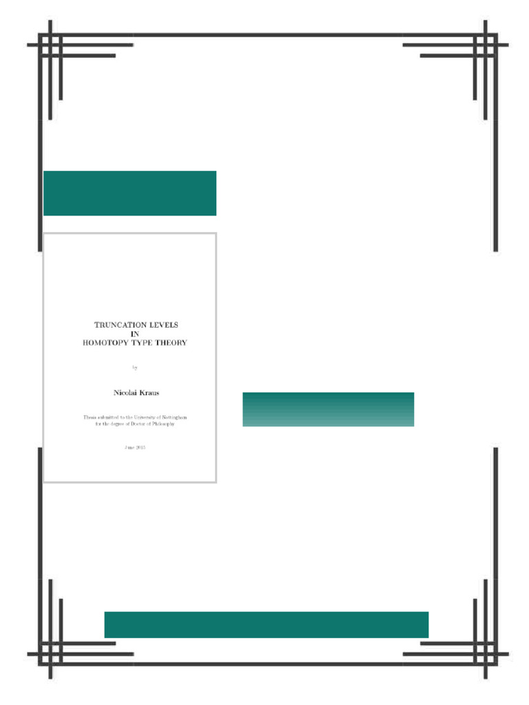 Truncation levels in homotopy type theory Nicolai Kraus ebook fully ...