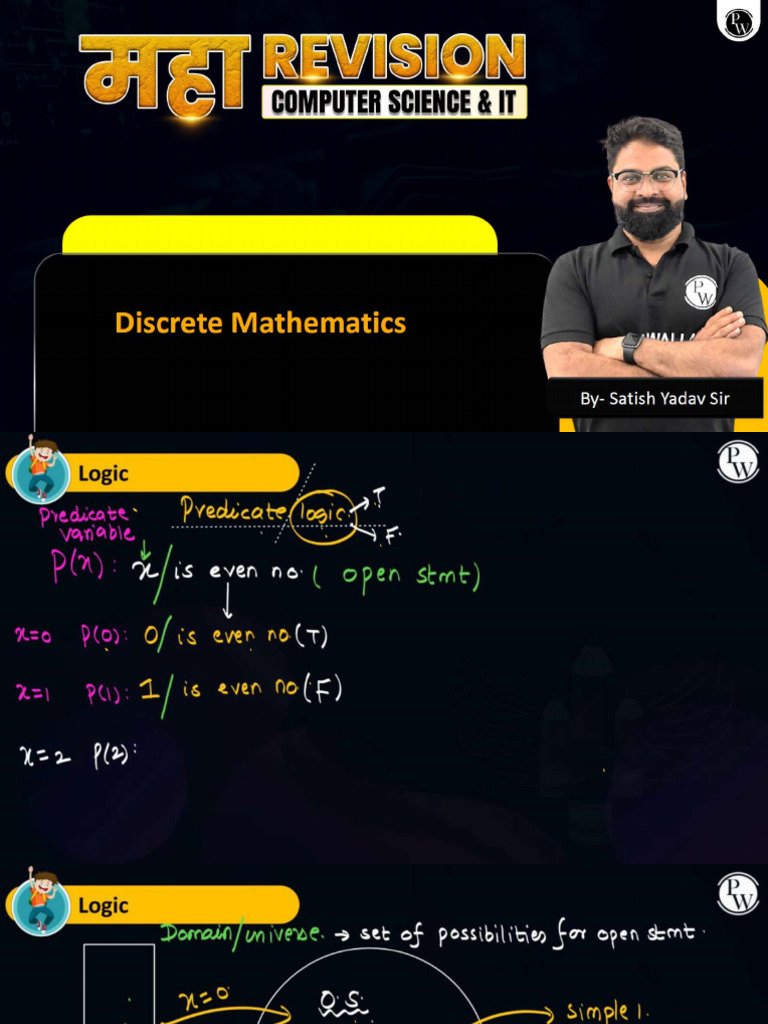 Satish Yadav Discrete Mathematics | PDF