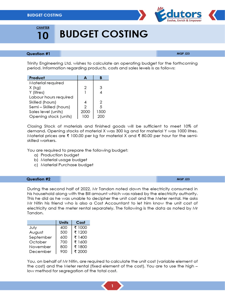 10. Budget Control | PDF | Expense | Cost Accounting